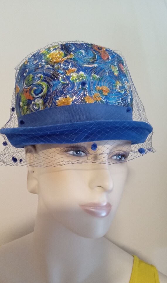 vintage hat multi color - Gem