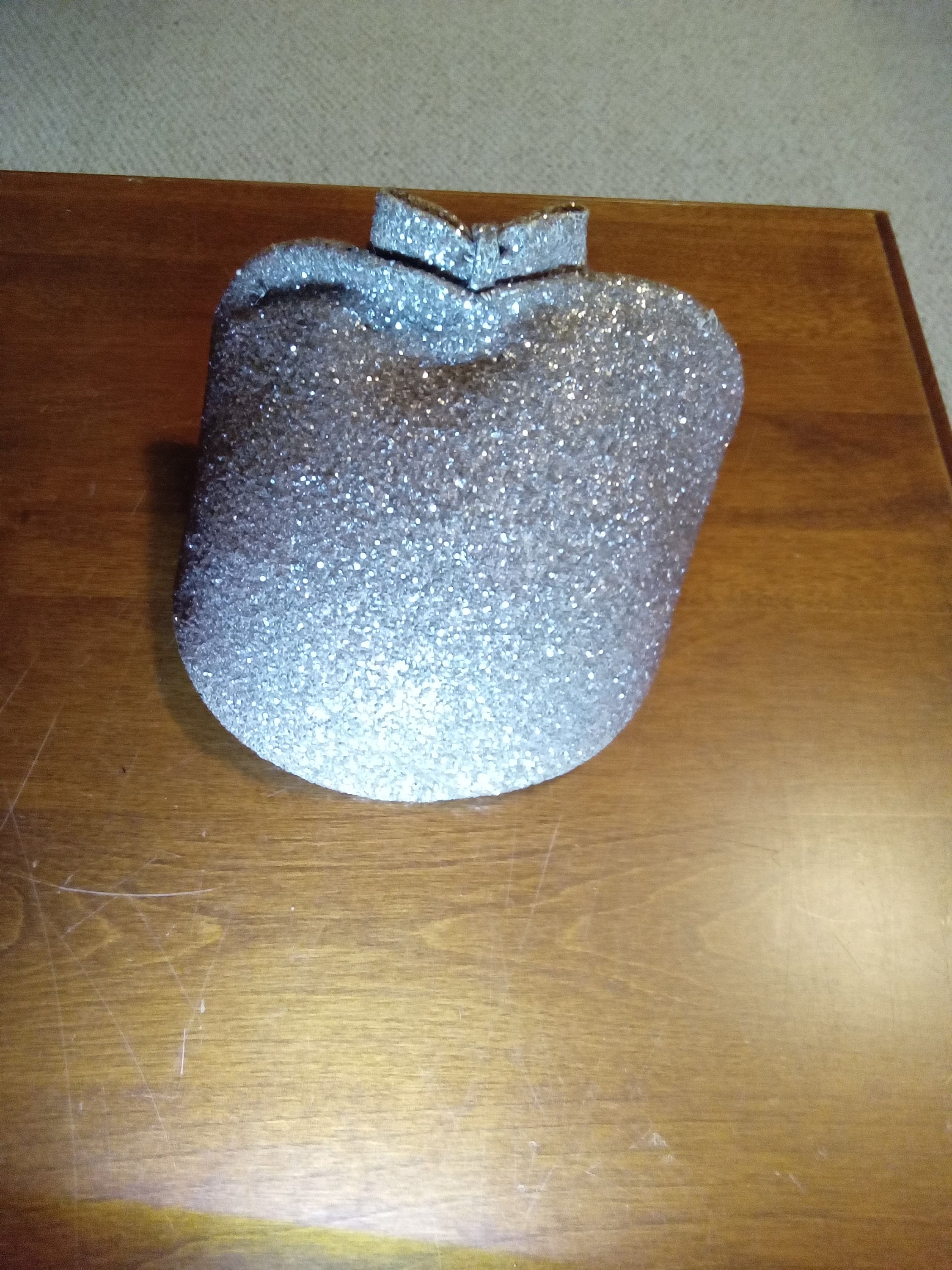 Women's Patrice Evening Hat, Champagne Color Glitter Hat, Special Event ...