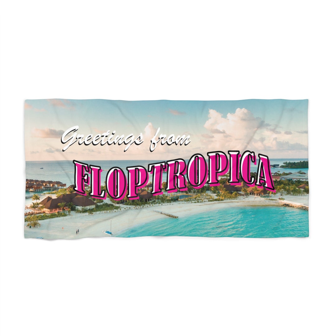 Floptropica Beach Towel - Etsy