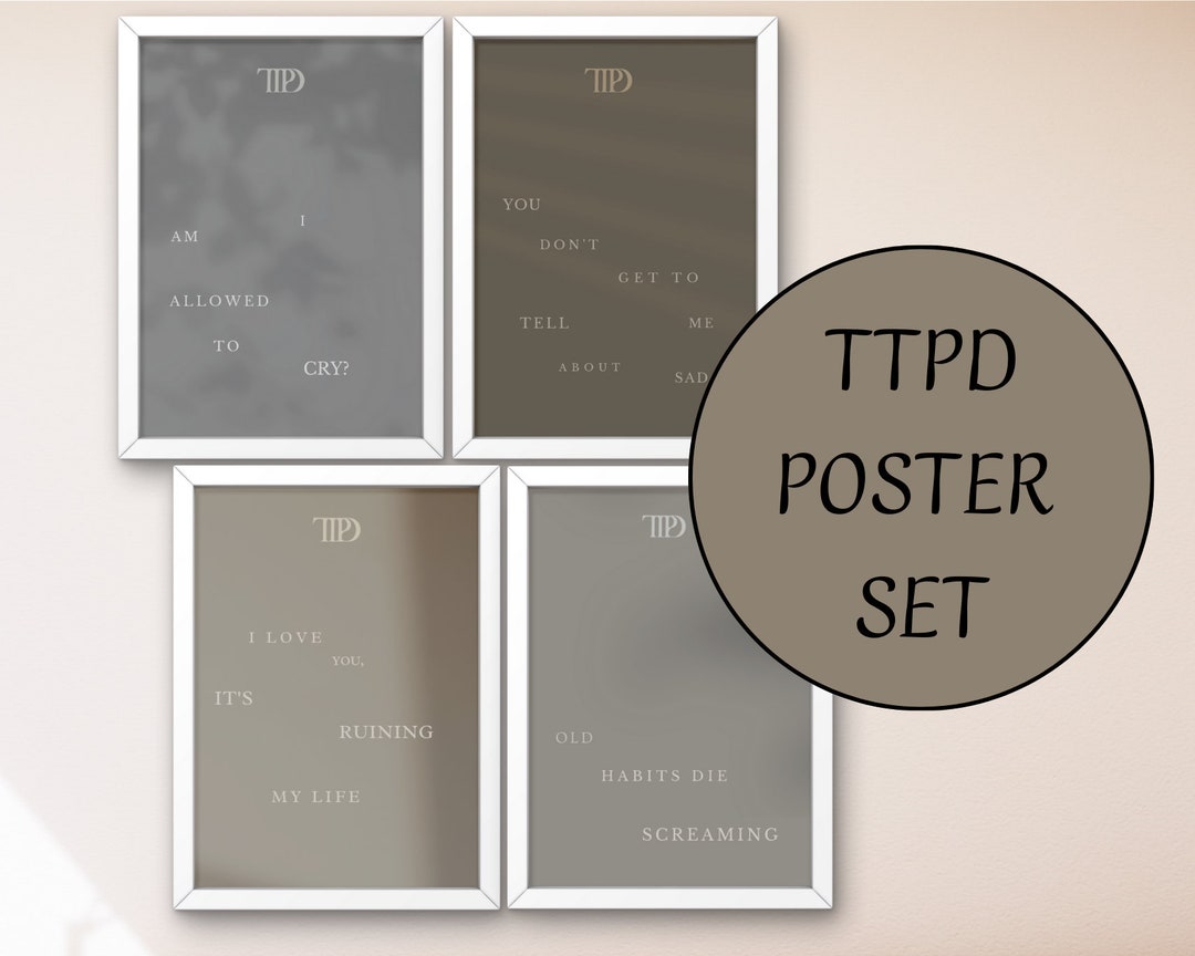 Taylor Swift Party, Taylor Swift TTPD, Taylor Swift Poster, Taylor ...