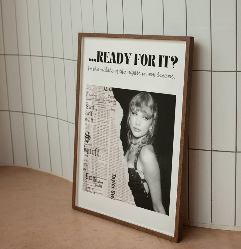 Taylor Swift Poster, Reputation Poster, Ready for It Swiftie Gift ...