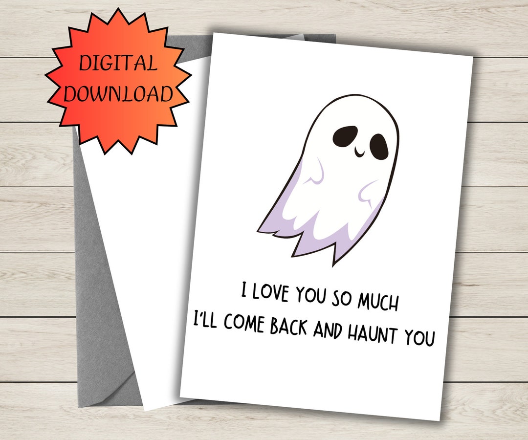 Funny Halloween Card for Friends,halloween Digital Download, Halloween ...