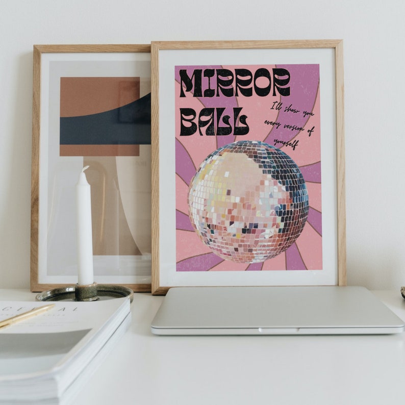 Taylor Swift Poster Folklore Poster Mirrorball Prints - Etsy