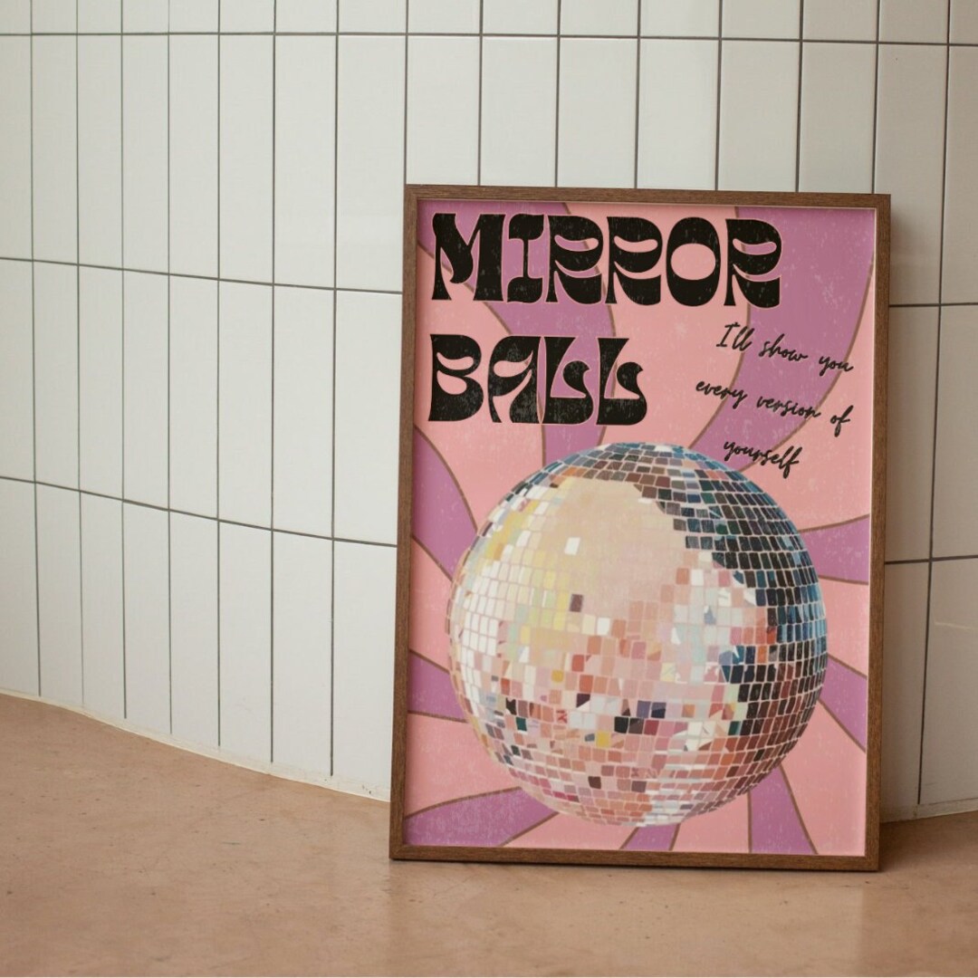 Taylor Swift Poster Folklore Poster Mirrorball Prints - Etsy