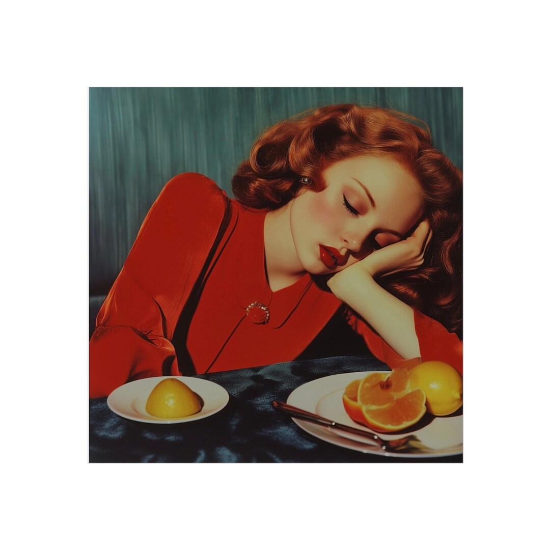 Fine Art Posters, Painting Poster 30x30 Inch of Laconic Redhead With ...
