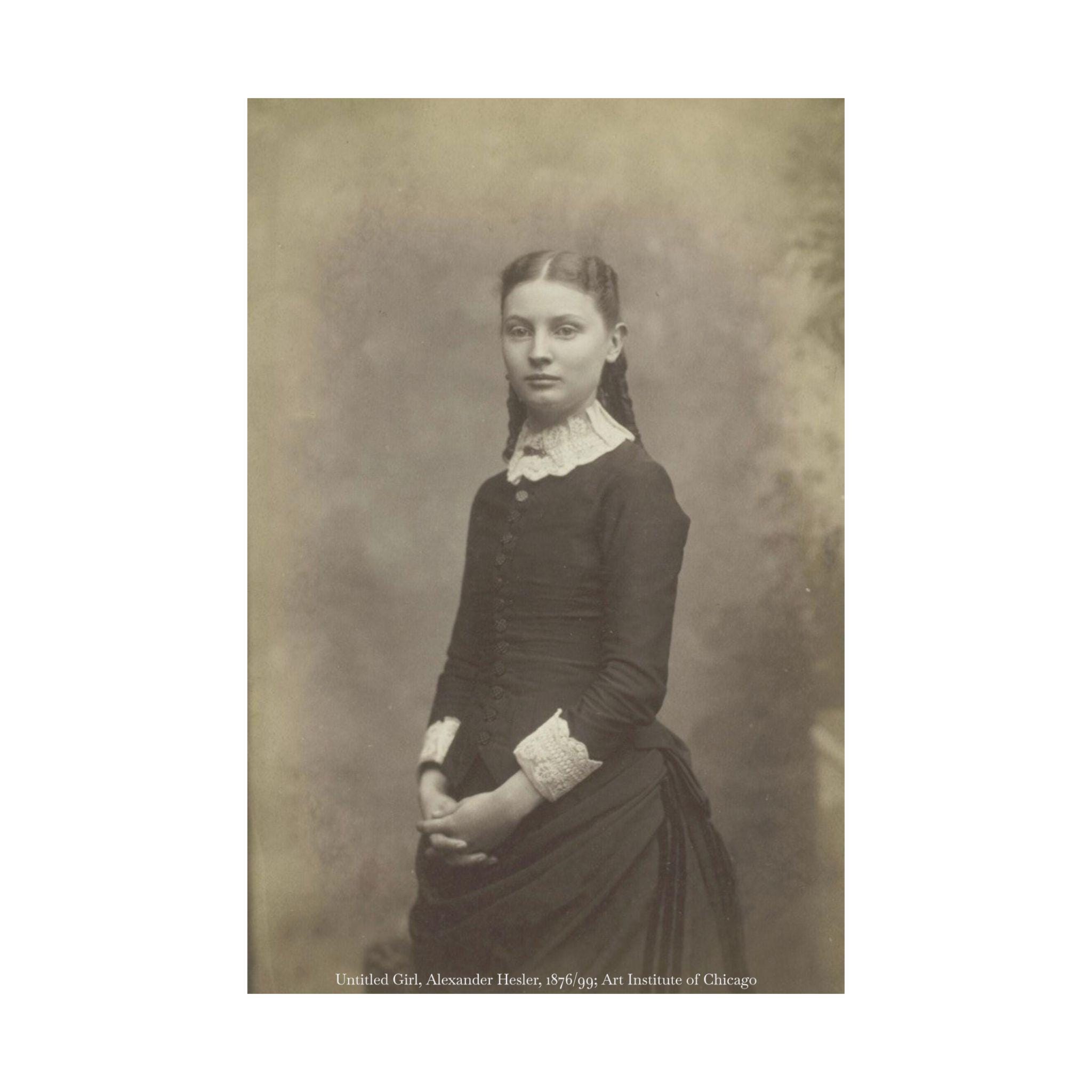 Victorian Era Matte Vertical Poster, Alexander Hesler's 'an Untitled ...