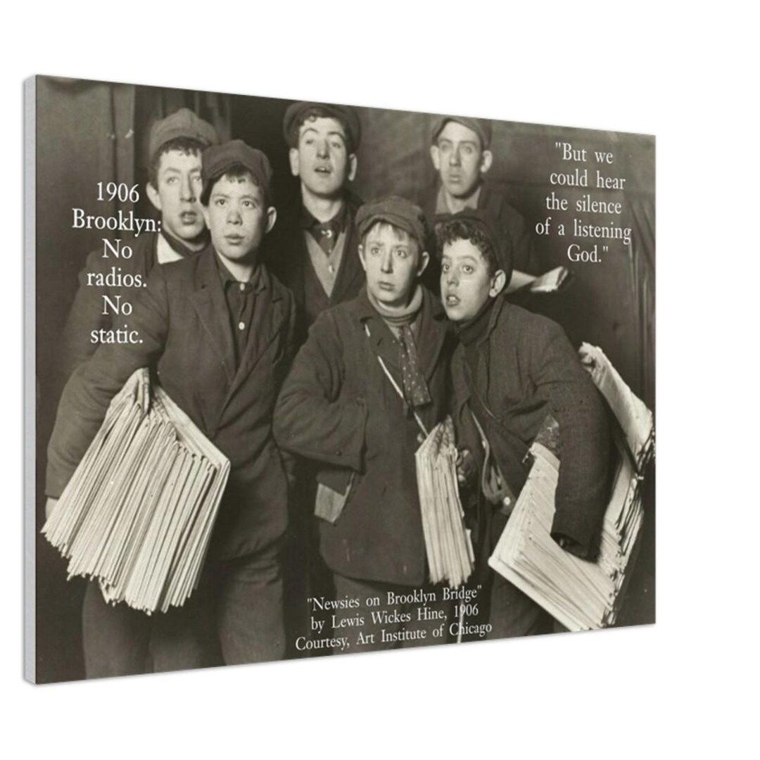 The Silence of a Listening God Photo by Lewis Wickes Hine 1906; Script ...