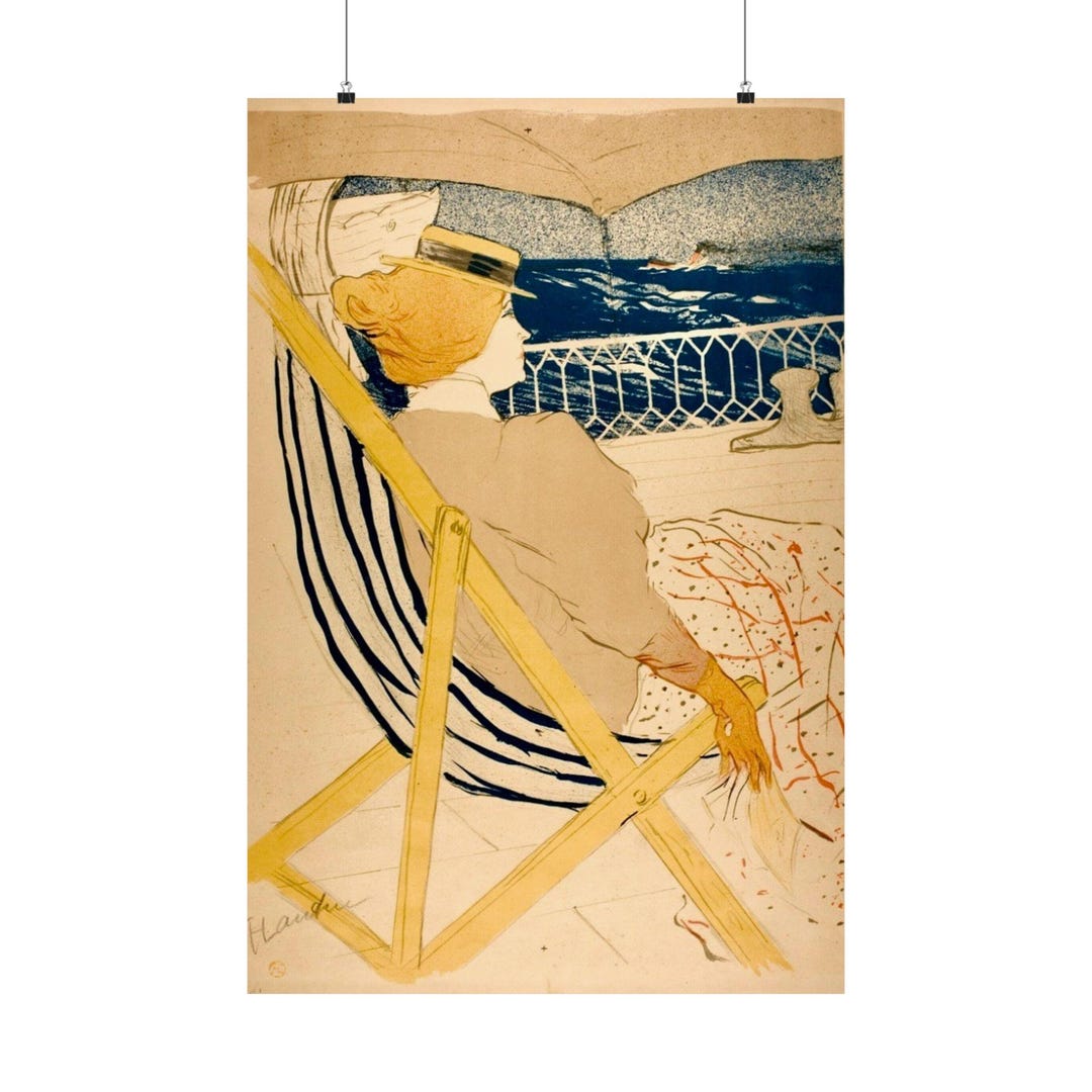 Vertical Posters, Toulouse Lautrec Passenger in Cabin 54 Art Print ...