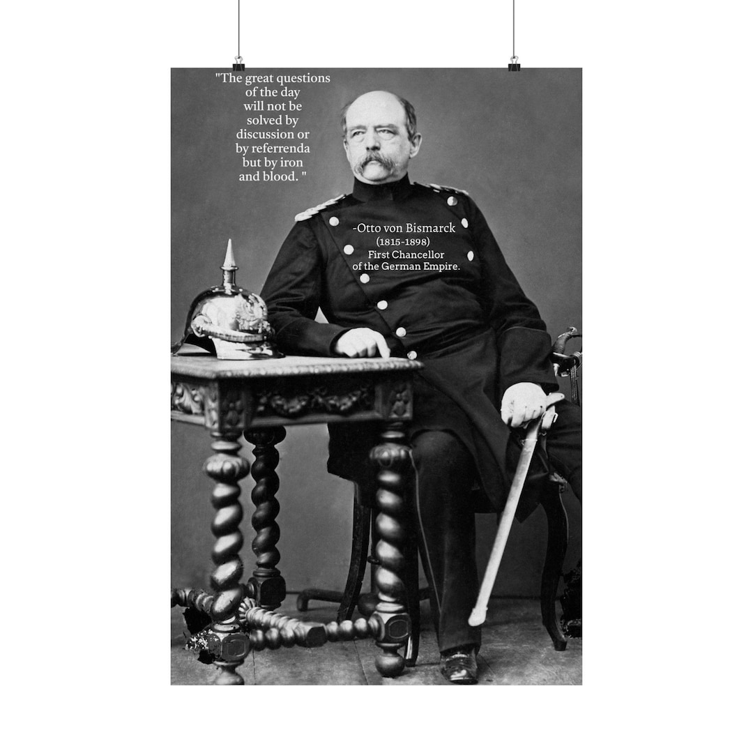 Poster of Otto Von Bismarck German History 19th Century First ...