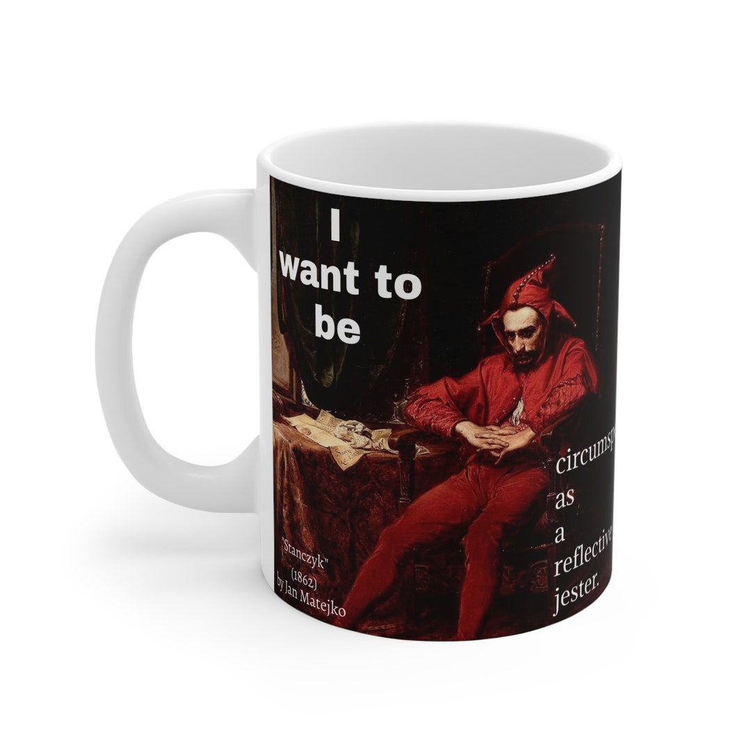 Mug 11oz Jan Matejko Reflective Jester stanczyk 1862 Mug Gift Polish ...