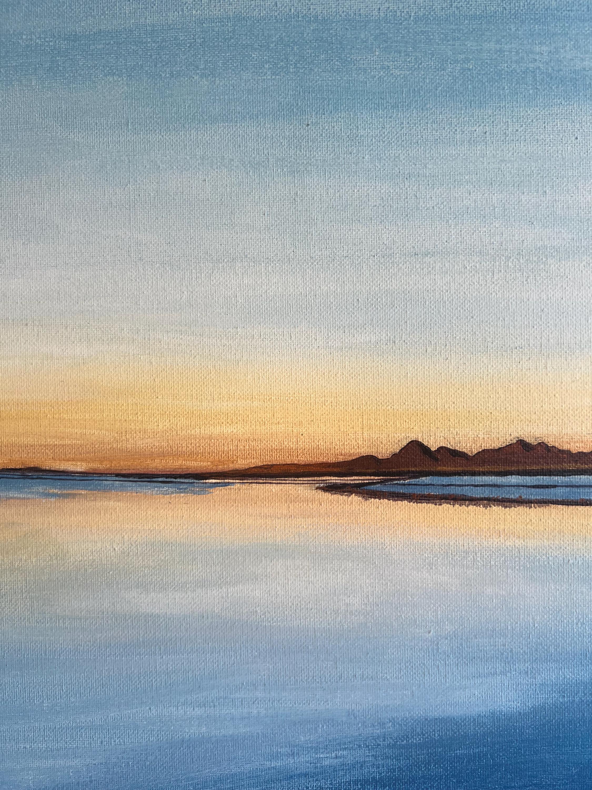 Sutter Sun Rice | Original Acrylic Painting | Sutter Buttes Sunrise ...