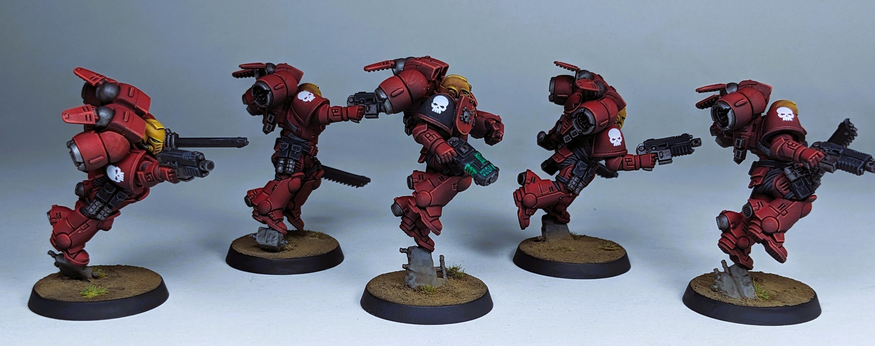 Commission - 5 Primaris Intercessor Jump Pack Marines ANY CHAPTER Games ...