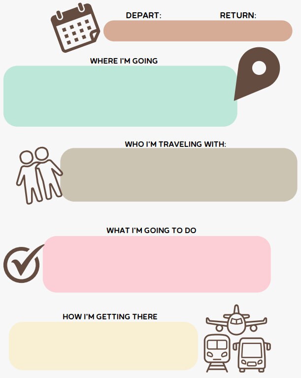 Travel Journal for Tween Teen Girls | Instant Download | Summer ...