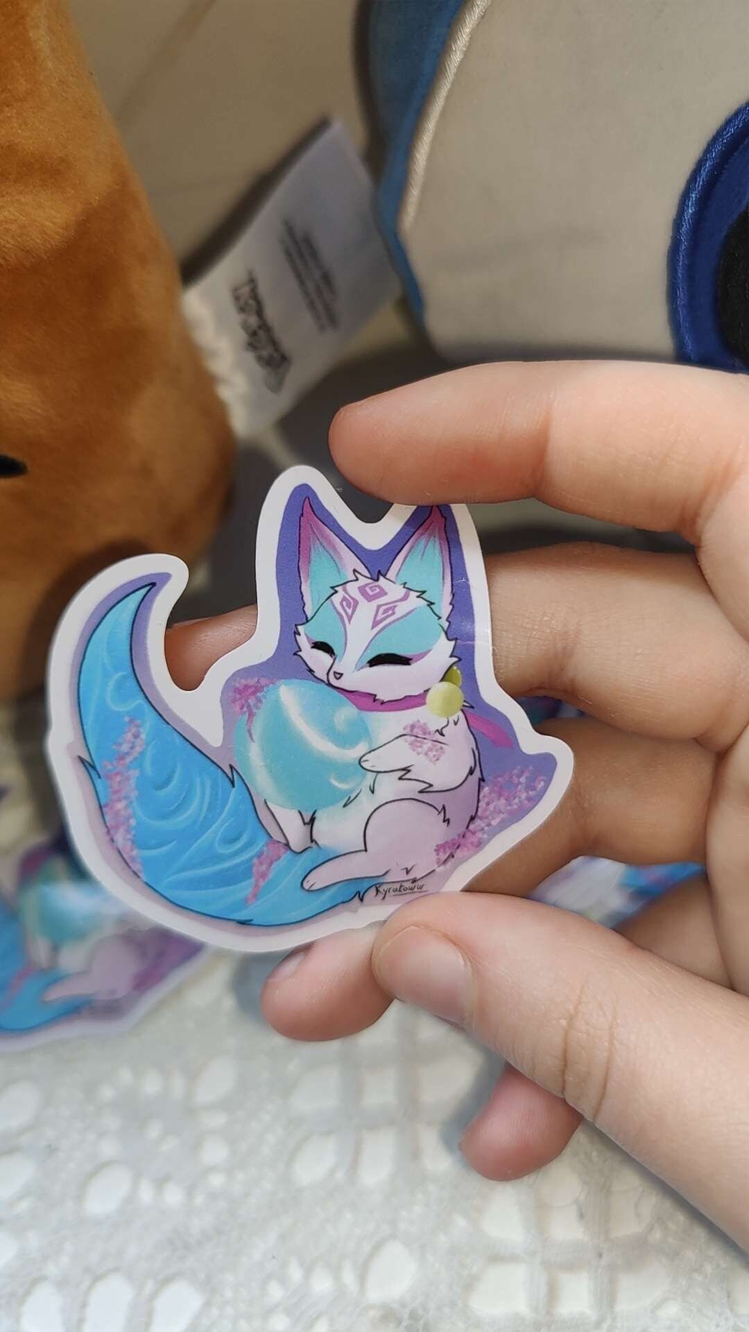 Ahri Spirit Blossom Fox Form Stickers - Etsy