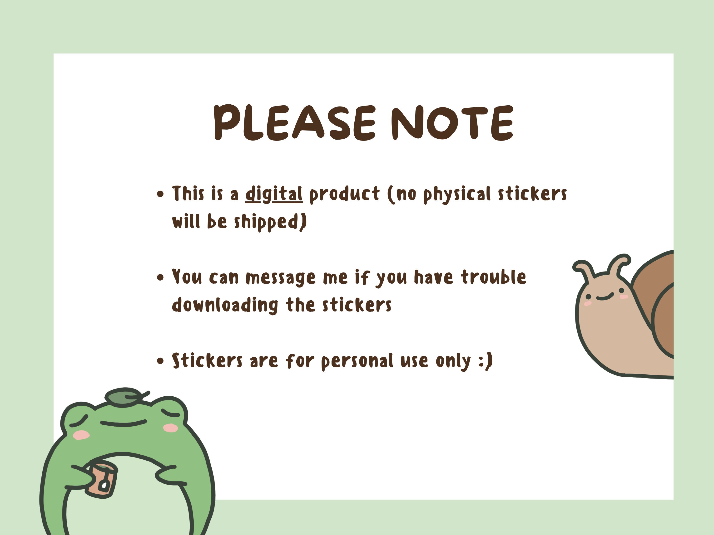 Cute Daily Froggy Digital Stickers | Precropped Goodnotes Sticker ...