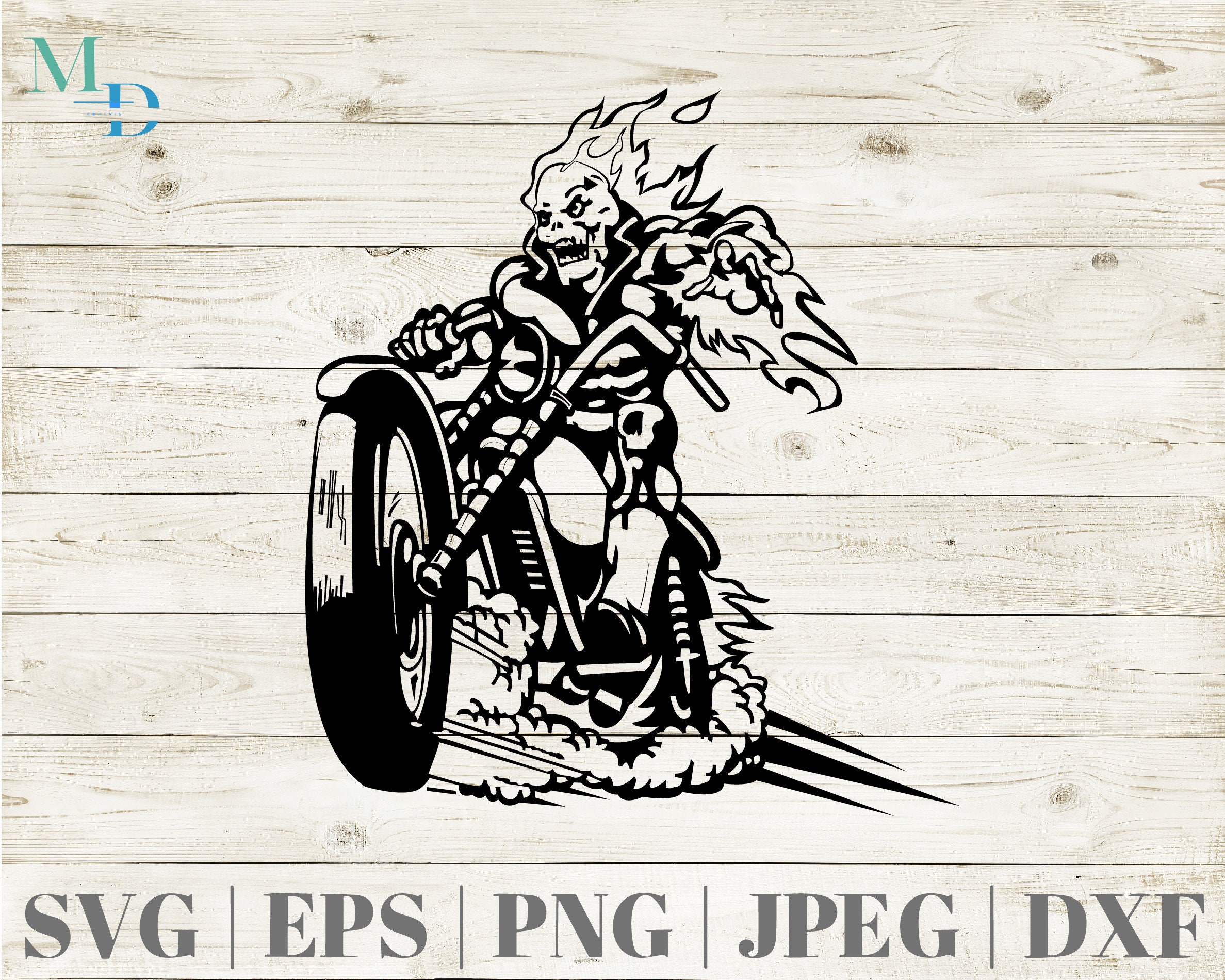 Ghost Rider Bike Drawings