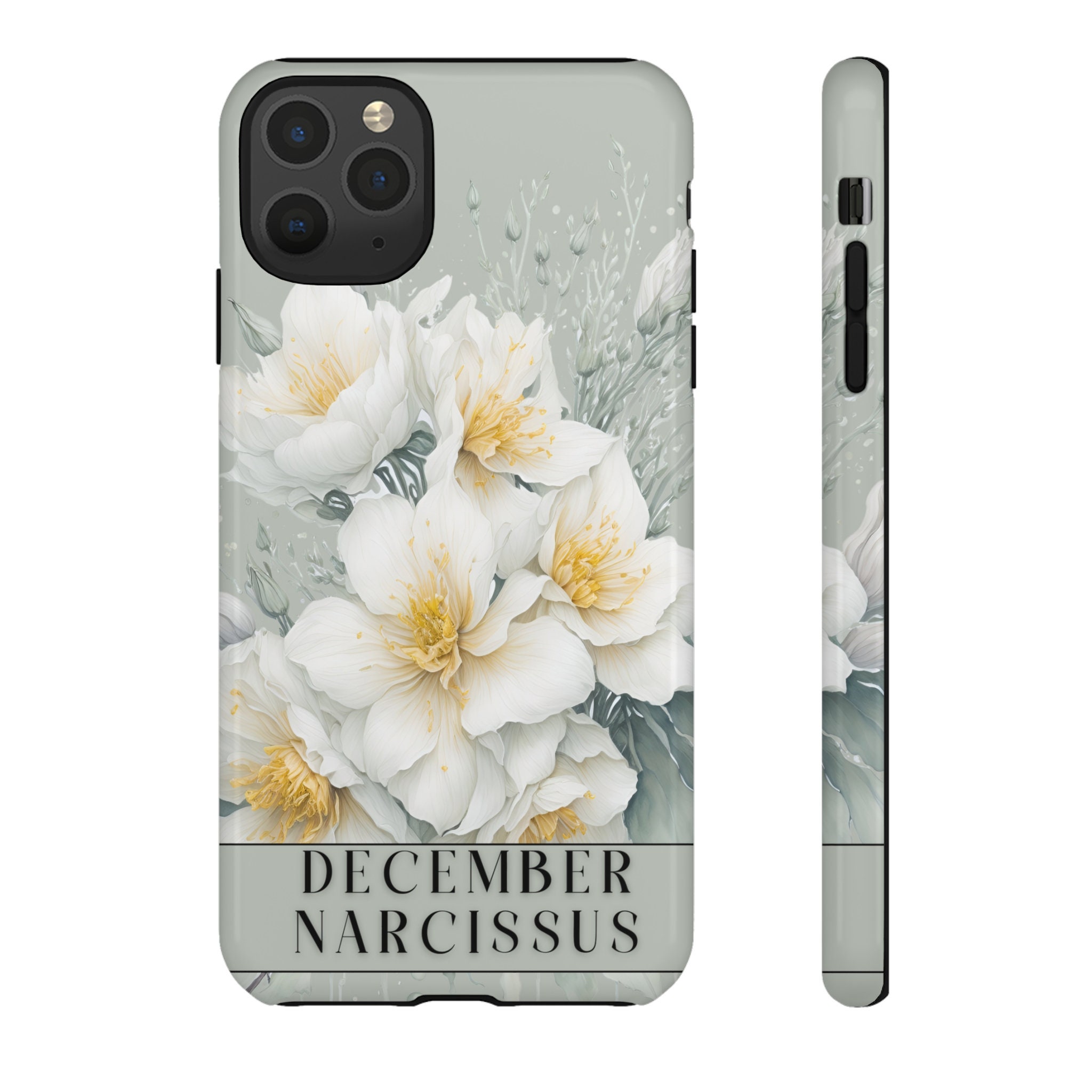 December Birth Month Flower Narcissus Phone Case, iPhone Tough Phone ...