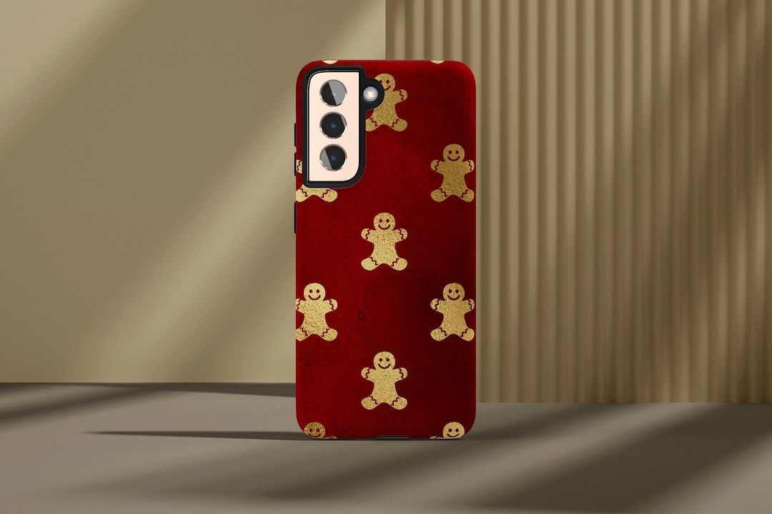 Red Christmas Gingerbread Man Tough Case, iPhone Tough Case, Samsung ...