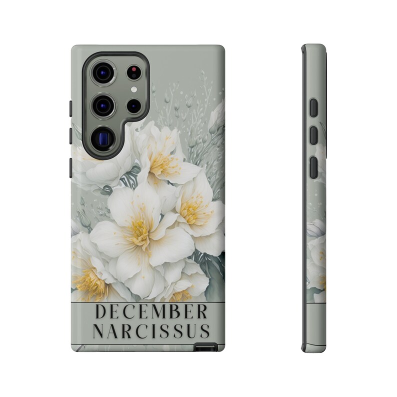 December Birth Month Flower Narcissus Phone Case, iPhone Tough Phone ...
