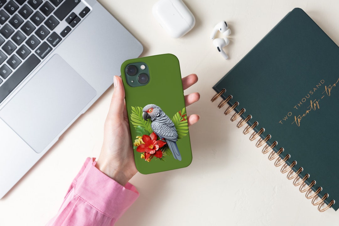 Tropical African Gray Parrot Snap Cases for Iphones and - Etsy