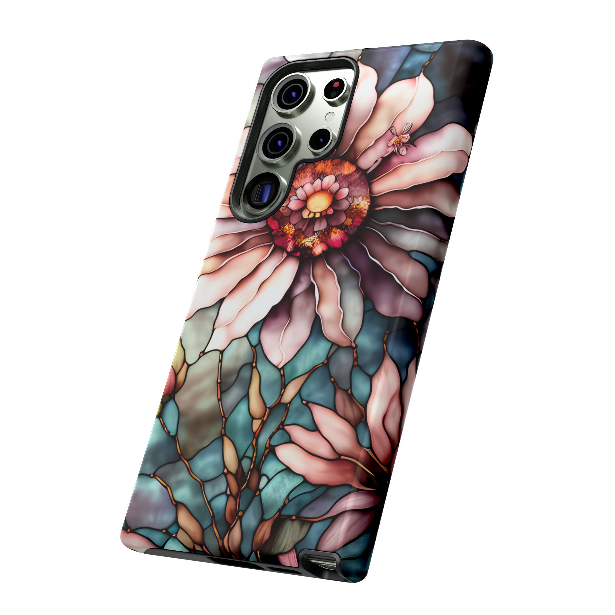 Floral Stained Glass Phone Case, iPhone Tough Phone Case, Samsung ...