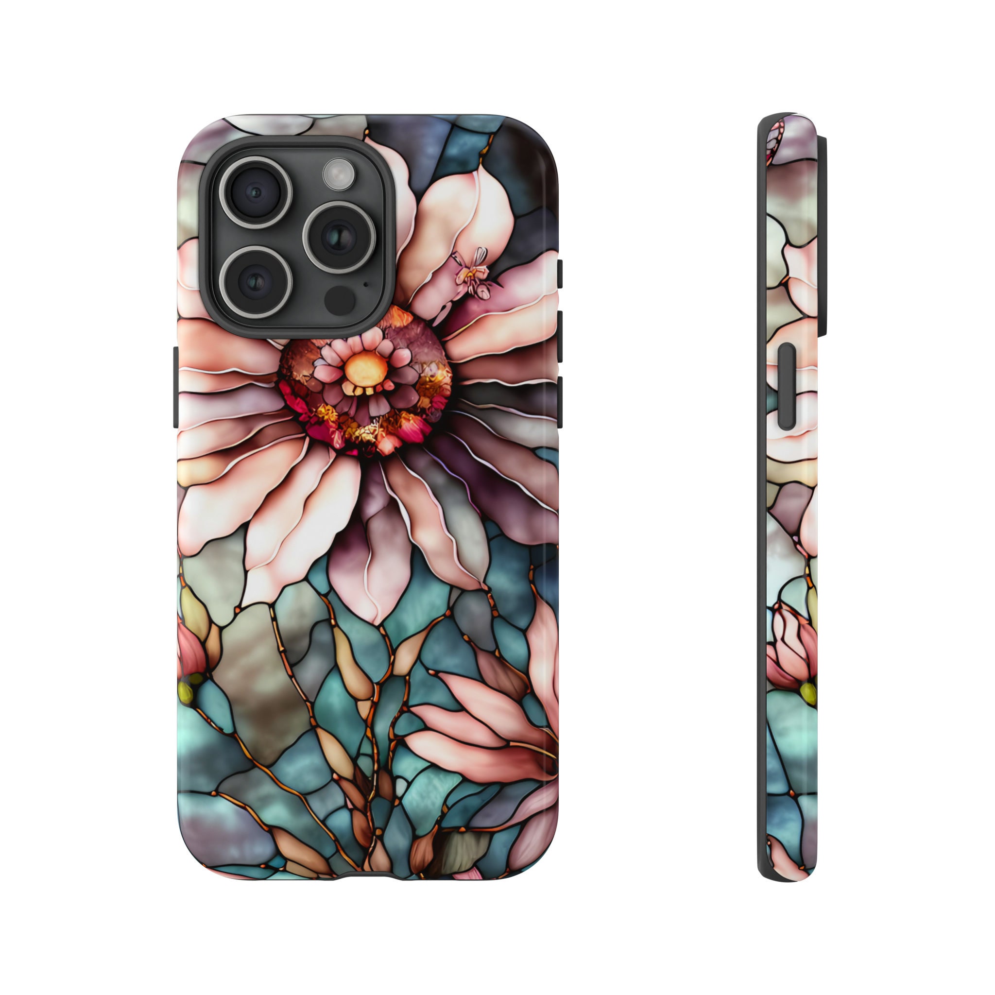 Floral Stained Glass Phone Case, iPhone Tough Phone Case, Samsung ...