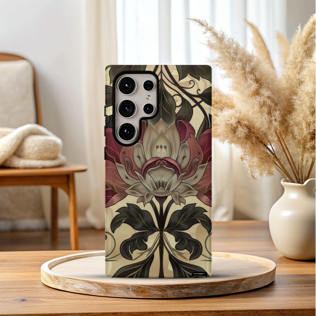 Tough Phone Cases Bold Art Deco Florals iPhone Samsung Galaxy Google ...