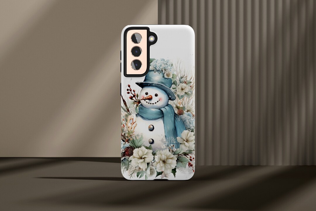 Christmas Snowman Phone Case, iPhone Tough Phone Case, Samsung Galaxy ...