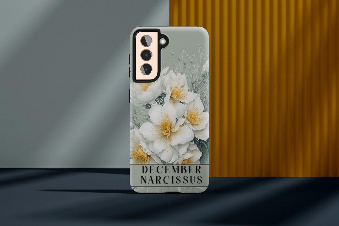 December Birth Month Flower Narcissus Phone Case, iPhone Tough Phone ...