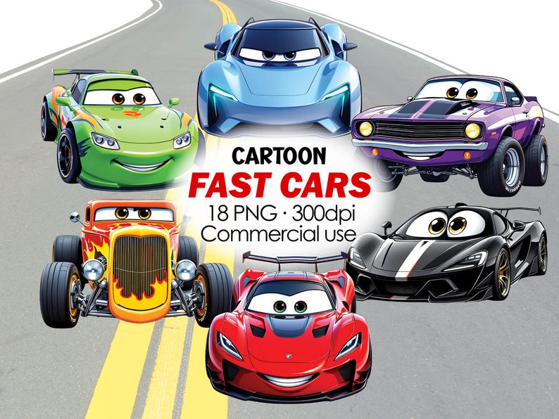 Cartoon Fast Car Clipart, Supercars, Race Cars, Formula 1, Electric ...