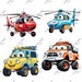 Rescue Team Clipart, Fire Truck, Police Car, Helicopter, Ambulance ...