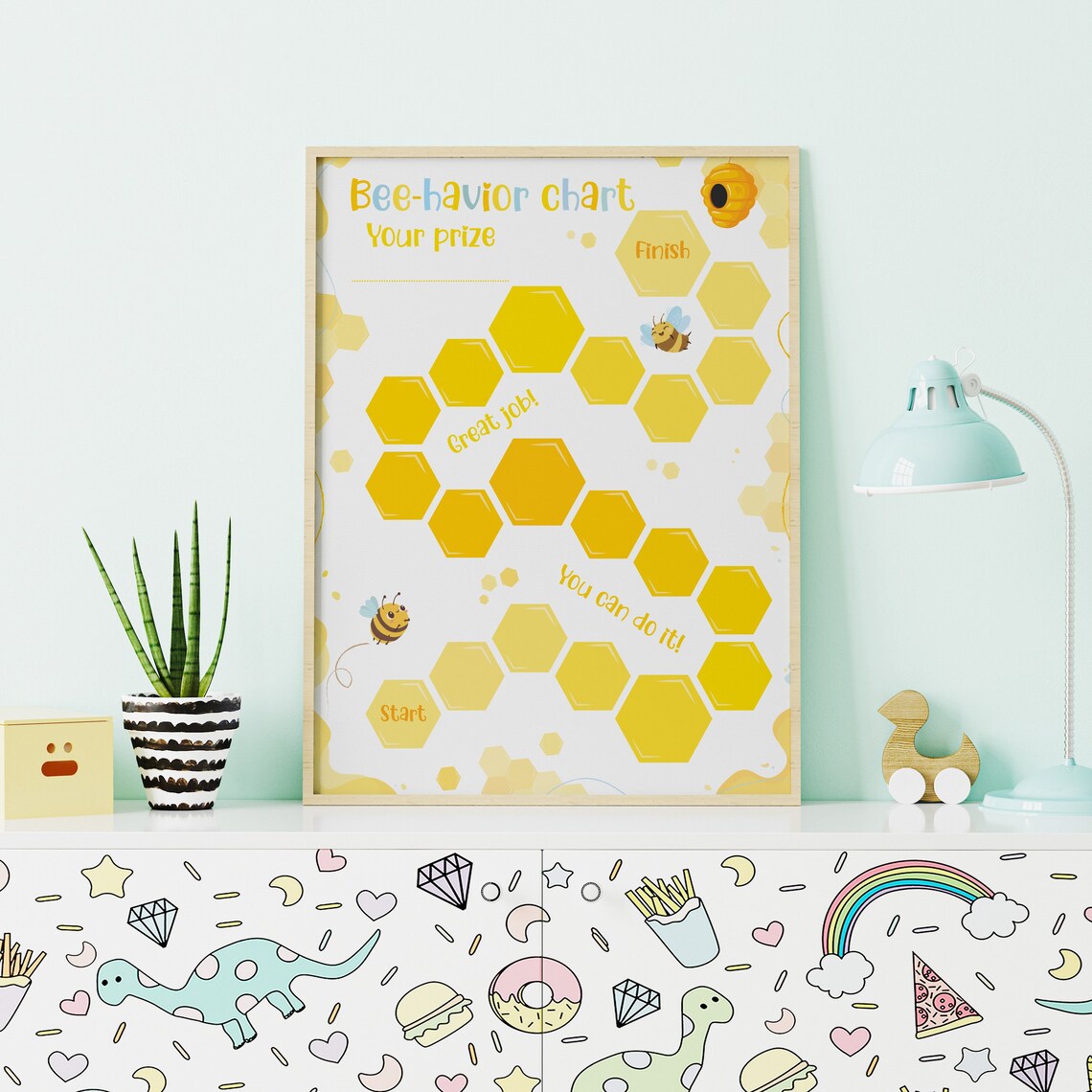 Good Behavior Chart Printable for Kids, Chore Chart, Bee-havior Chart ...