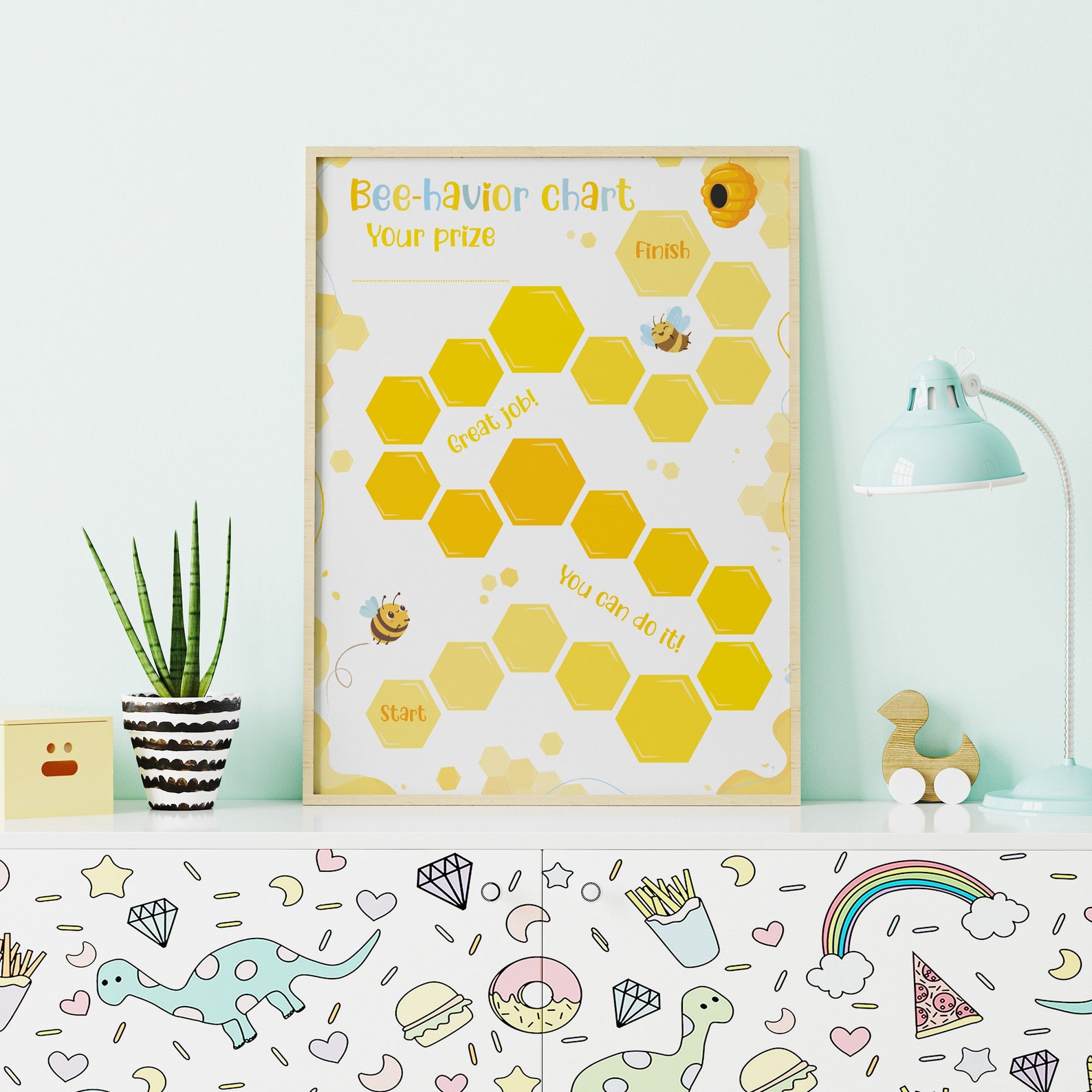 Good Behavior Chart Printable for Kids, Chore Chart, Bee-havior Chart ...