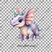 Watercolor Baby Dinosaur PNG, Cute Dragon Png Bundle, Girly Dinosaur ...