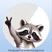 Pedro Racoon Clipart, Funny Racoon Tshirt Design, Dancing Racoon PNG ...
