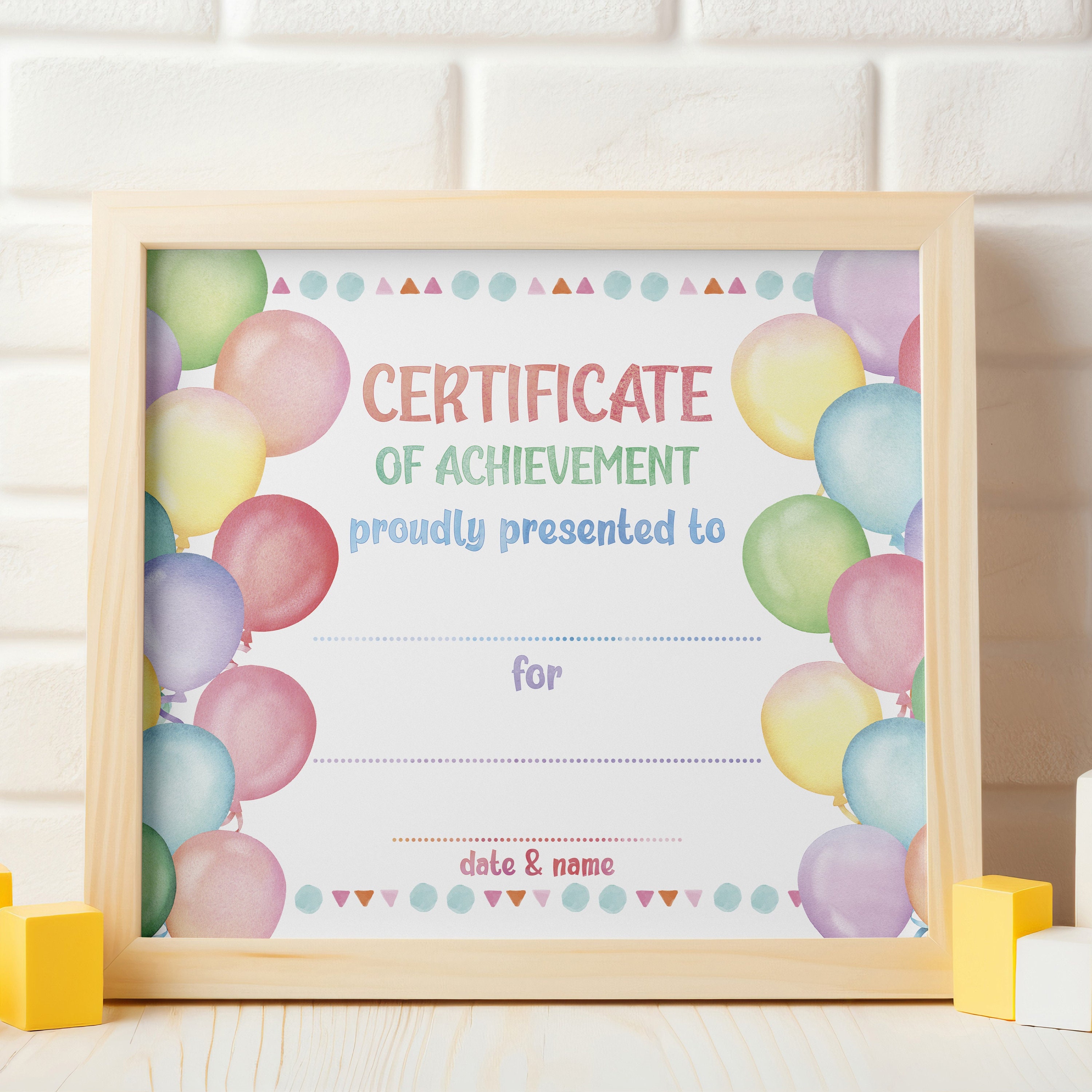 Certificate of Achievement, Printable Diploma for Kids, School Award ...