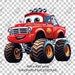 Monster Truck Clipart, Cute off Road Cars PNG, Cartoon Monster Cars for ...