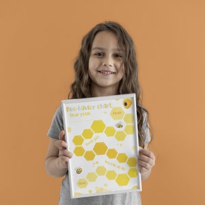 Good Behavior Chart Printable for Kids, Chore Chart, Bee-havior Chart ...