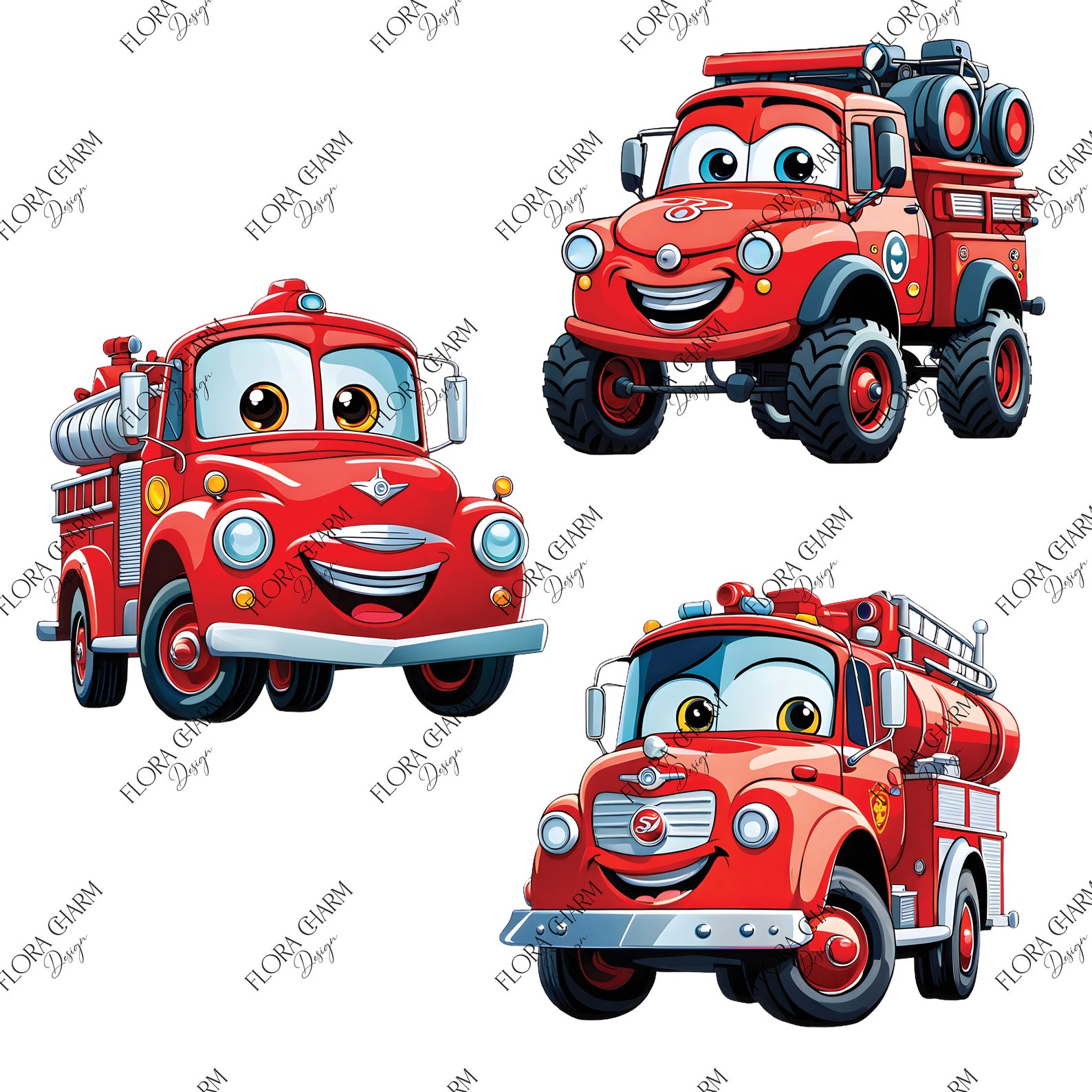 Rescue Team Clipart, Fire Truck, Police Car, Helicopter, Ambulance ...