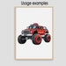 Monster Truck PNG, Cartoon Clipart, High Quality, Extreme Vehicle, Big ...