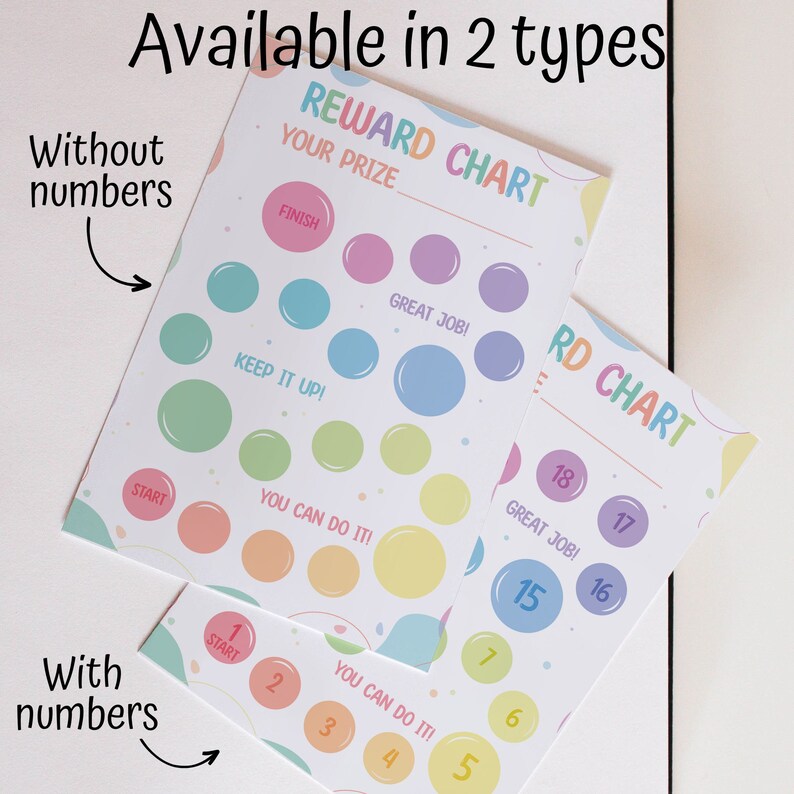 Potty Training Chart for Toddler Printable, 20 Tasks, Reward Poster for ...
