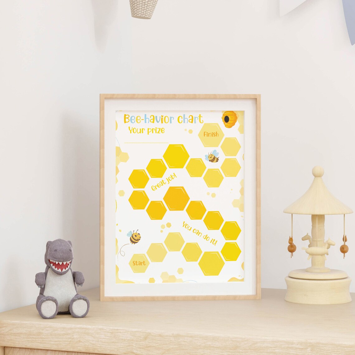 Good Behavior Chart Printable for Kids, Chore Chart, Bee-havior Chart ...