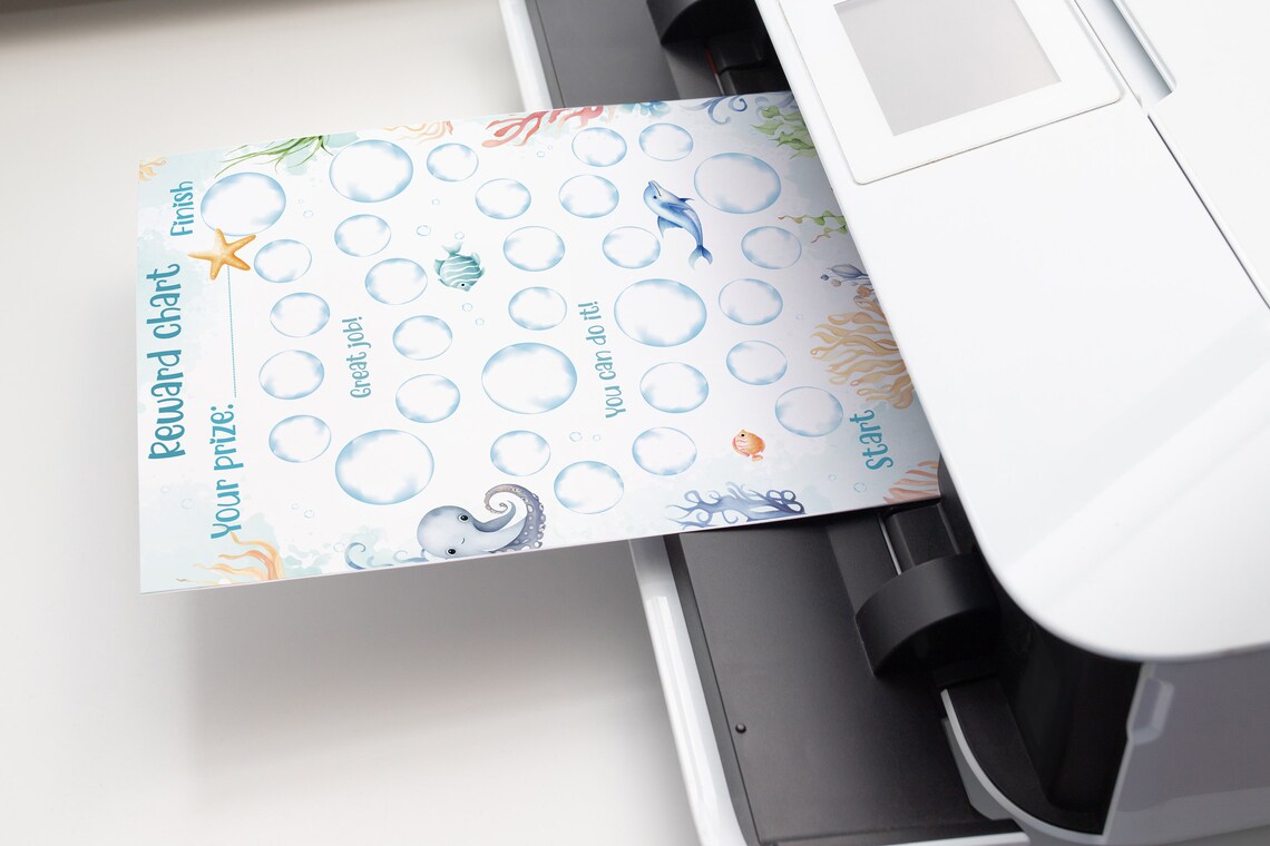 Printable Toddler Reward Chart, 30 Tasks, Digital Good Behavior Tracker ...