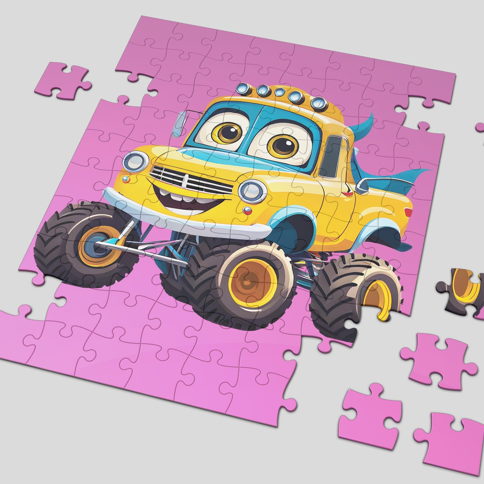 Monster Truck Clipart, Cute off Road Cars PNG, Cartoon Monster Cars for ...