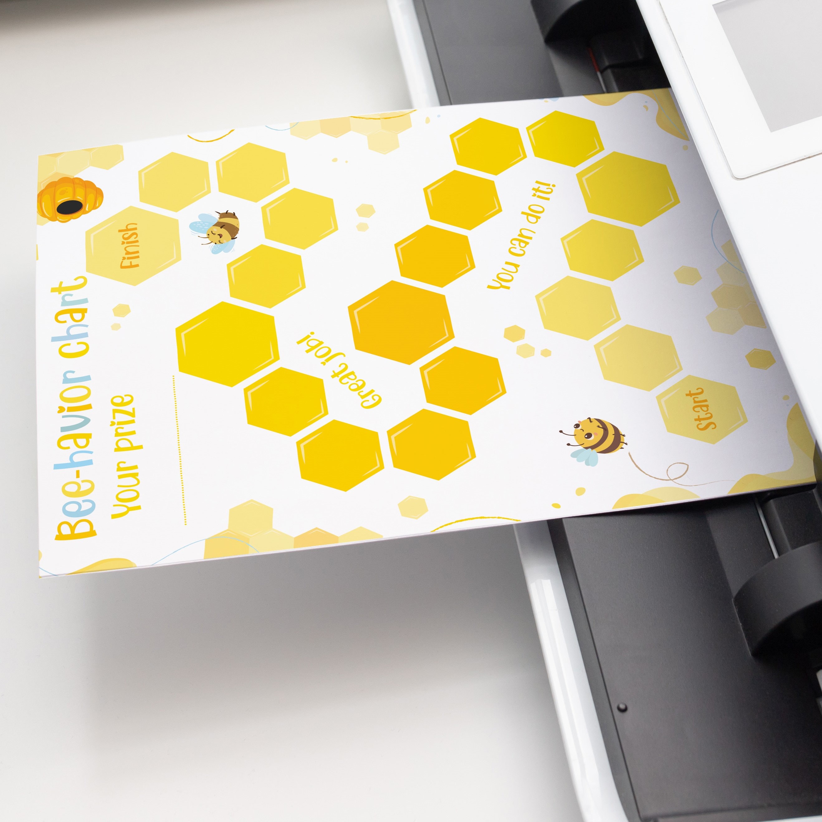 Good Behavior Chart Printable for Kids, Chore Chart, Bee-havior Chart ...