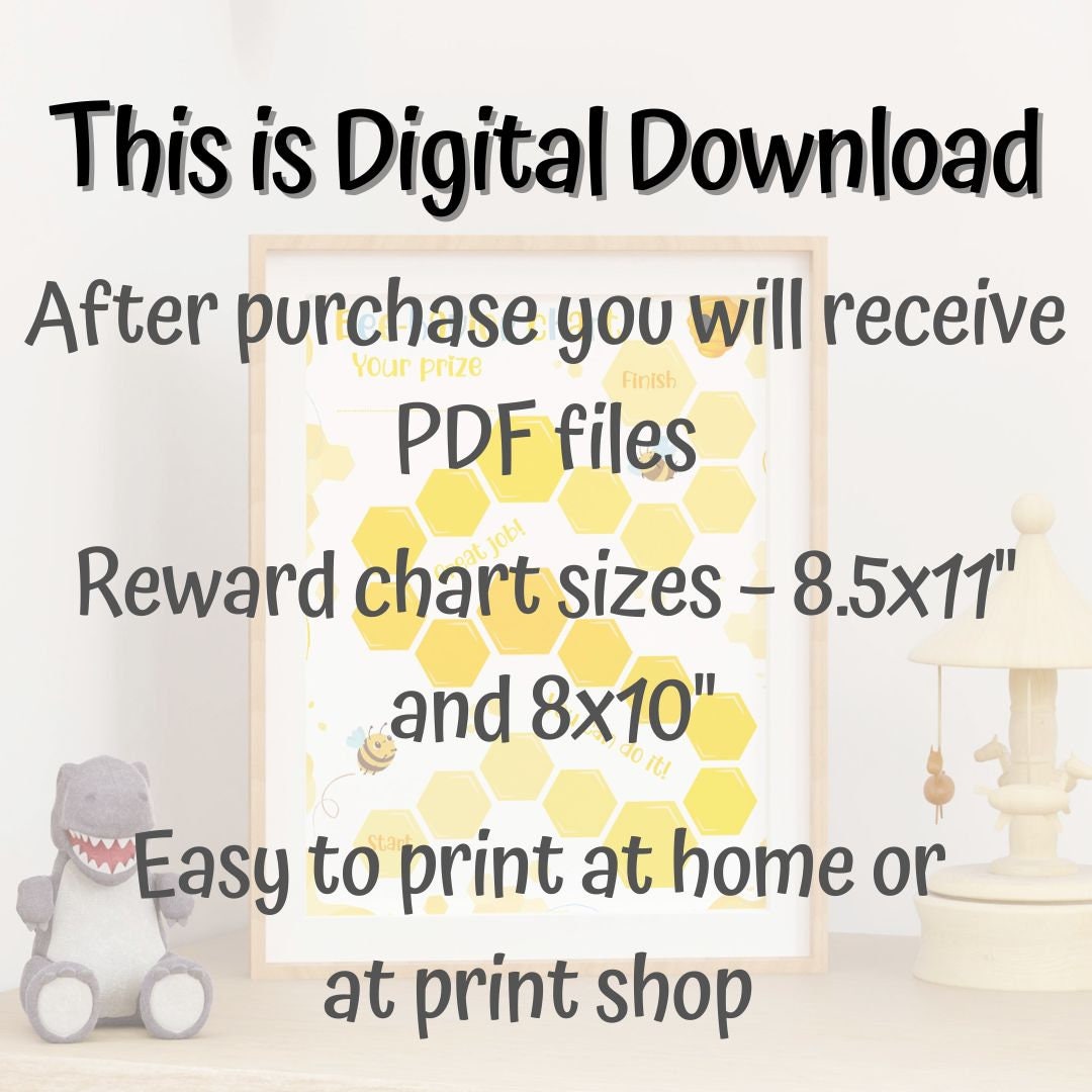 Good Behavior Chart Printable for Kids, Chore Chart, Bee-havior Chart ...