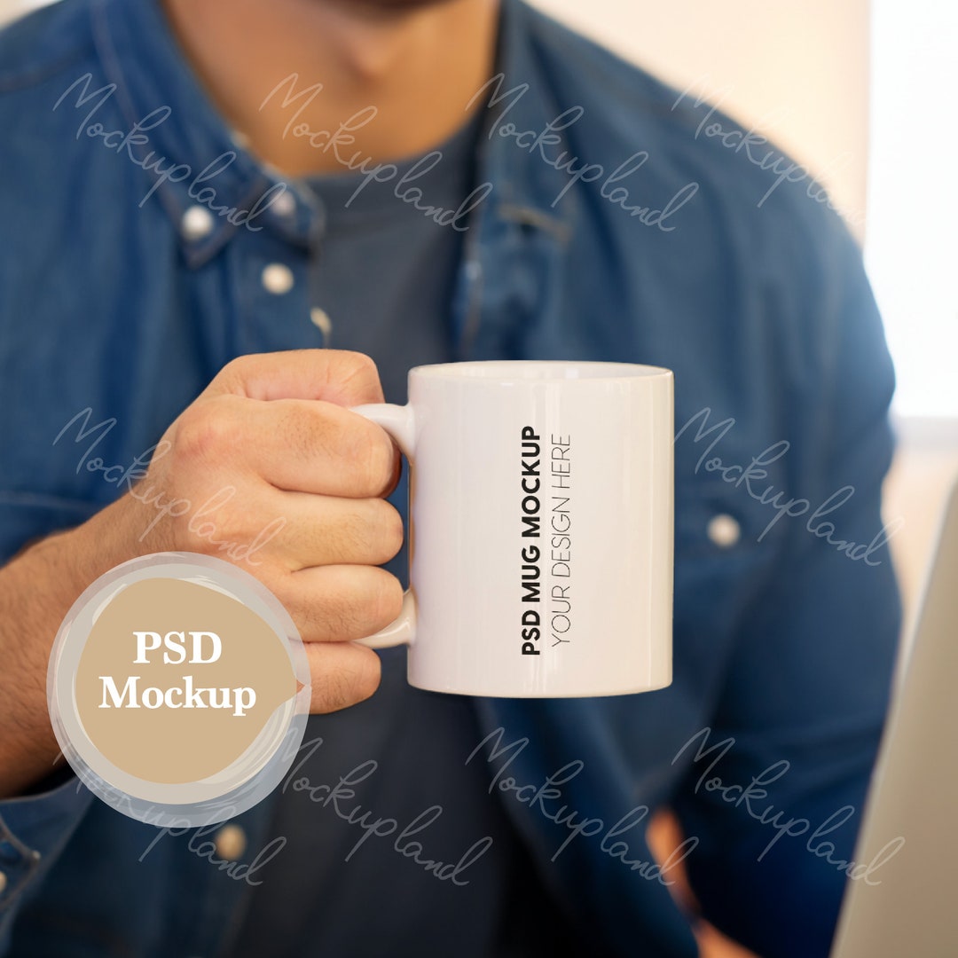 PSD Mug Mockup, Blank Mug, Mock Ups PSD, Coffee Mug Mock Up, Mug ...