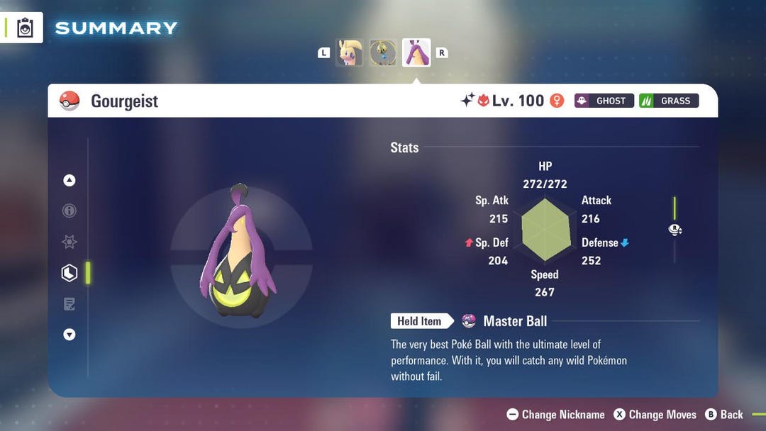 Pokemon Za SHINY ALPHA 6IV Gourgeist Competitive Set Battle Ready ...
