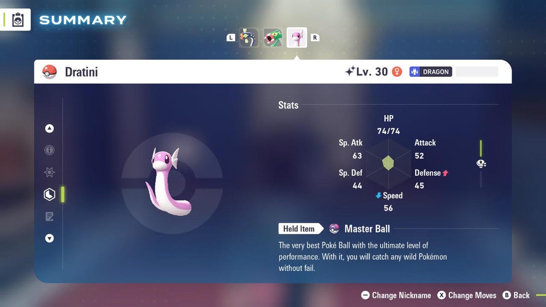 Pokemon Legends Z-A SHINY 6IV DRATINI / Competitive Set Battle Ready EV ...