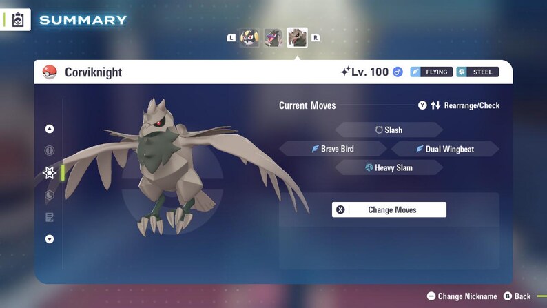 Pokemon Legends Z-A Mega Dimension DLC SHINY 6IV Corviknight ...